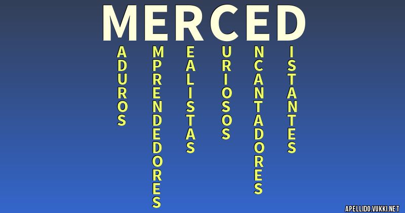 Significado del apellido merced - Significados de los apellidos