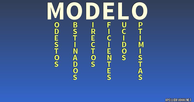 Significado del apellido modelo - Significados de los apellidos