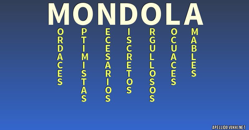 Significado del apellido mondola - Significados de los apellidos