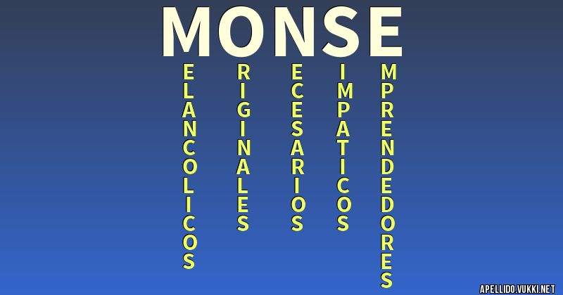 Significado del apellido monse - Significados de los apellidos