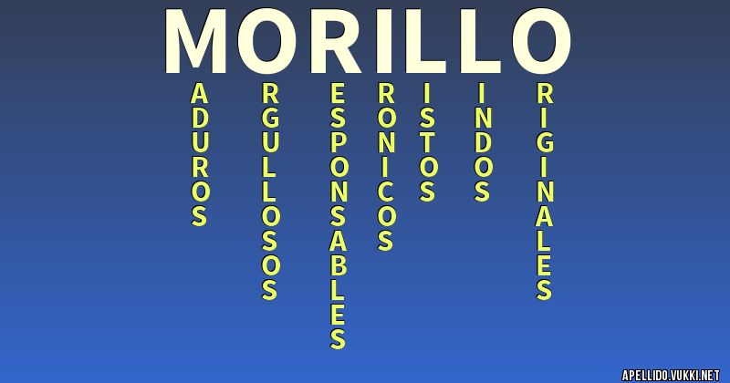 Significado del apellido morillo - Significados de los apellidos
