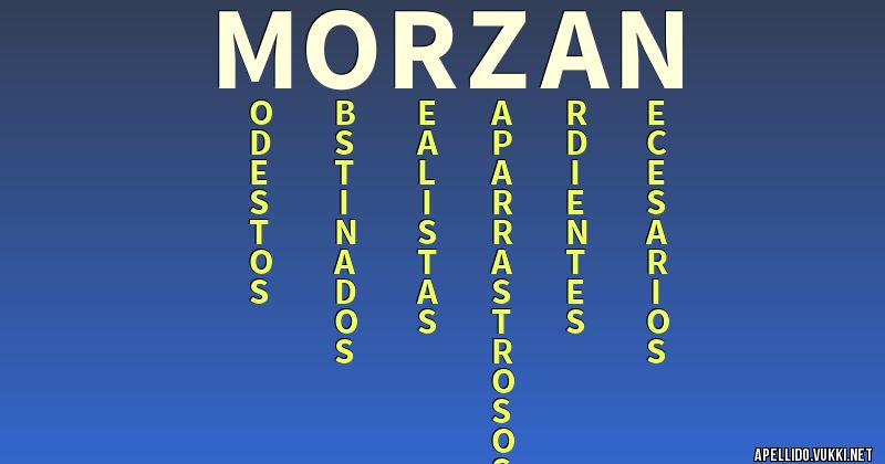 Significado del apellido morzan - Significados de los apellidos