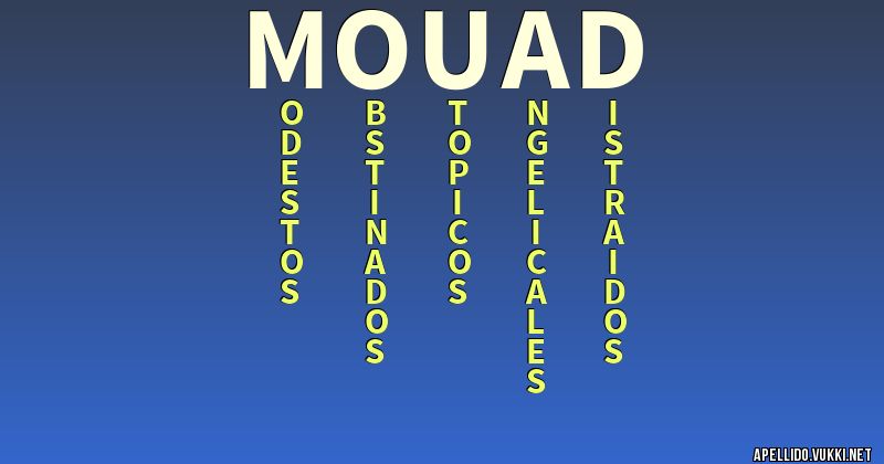 Significado del apellido mouad - Significados de los apellidos