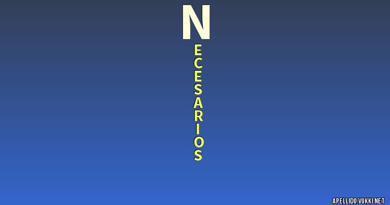 Significado del apellido n - Significados de los apellidos