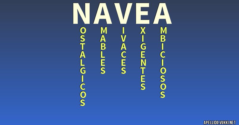 Significado del apellido navea - Significados de los apellidos