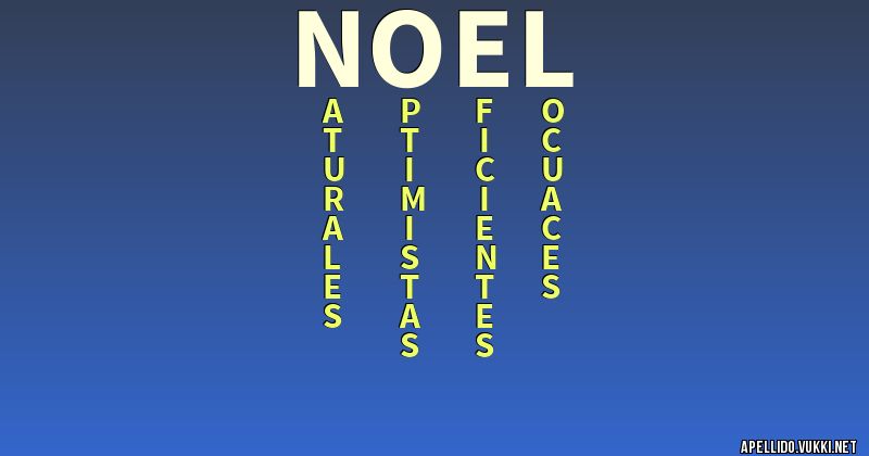 Significado del apellido noel - Significados de los apellidos