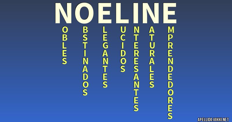 Significado del apellido noeline - Significados de los apellidos