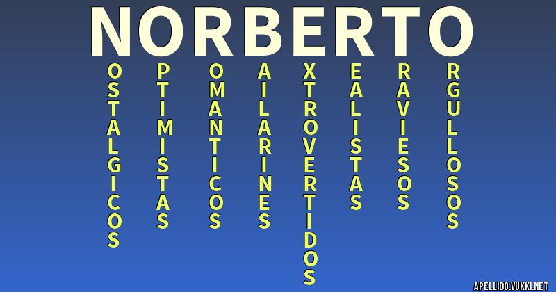 Significado del apellido norberto - Significados de los apellidos