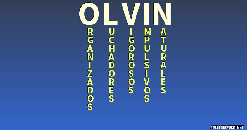 Significado del apellido olvin - Significados de los apellidos