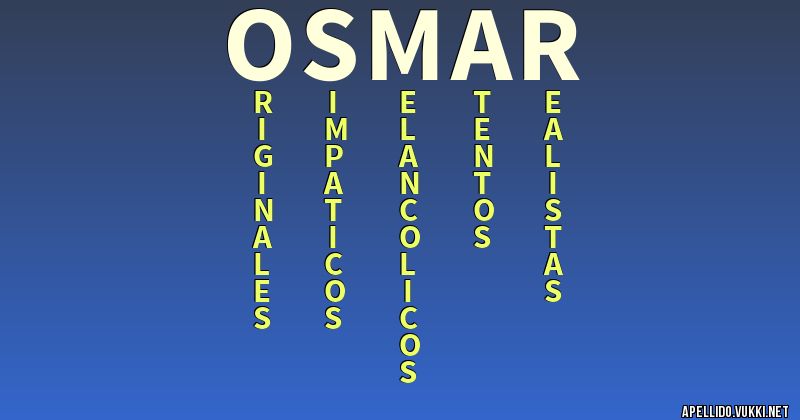 Significado del apellido osmar - Significados de los apellidos