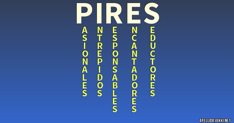Significado del apellido pires - Significados de los apellidos
