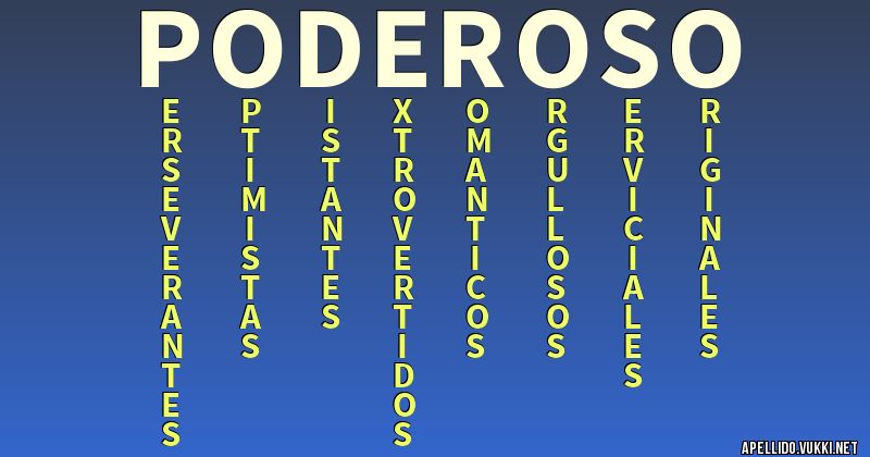 Significado del apellido poderoso - Significados de los apellidos