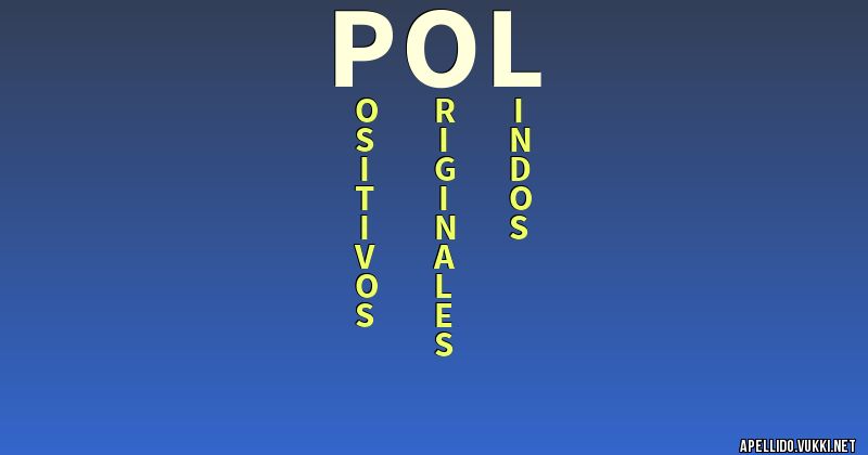 Significado del apellido pol - Significados de los apellidos