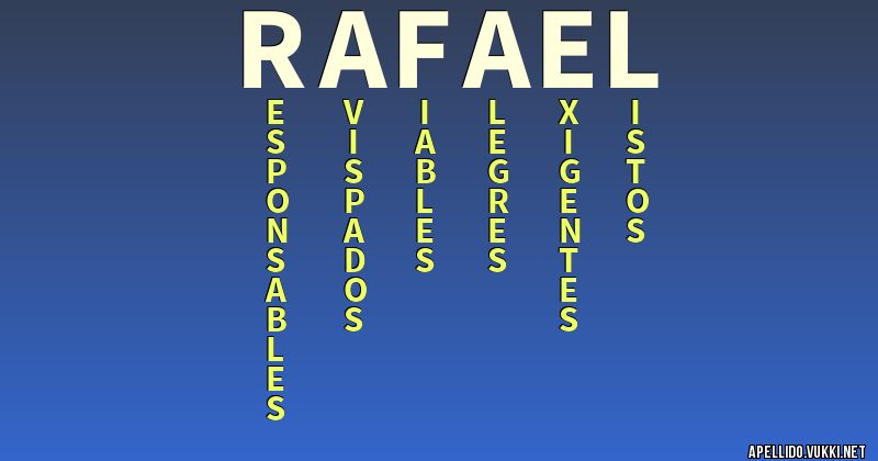 Significado del apellido rafael - Significados de los apellidos
