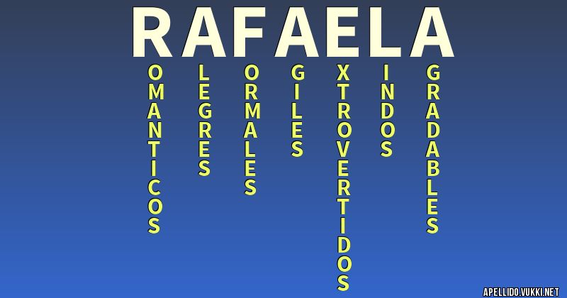 Significado del apellido rafaela - Significados de los apellidos