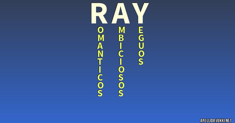 Significado del apellido ray - Significados de los apellidos