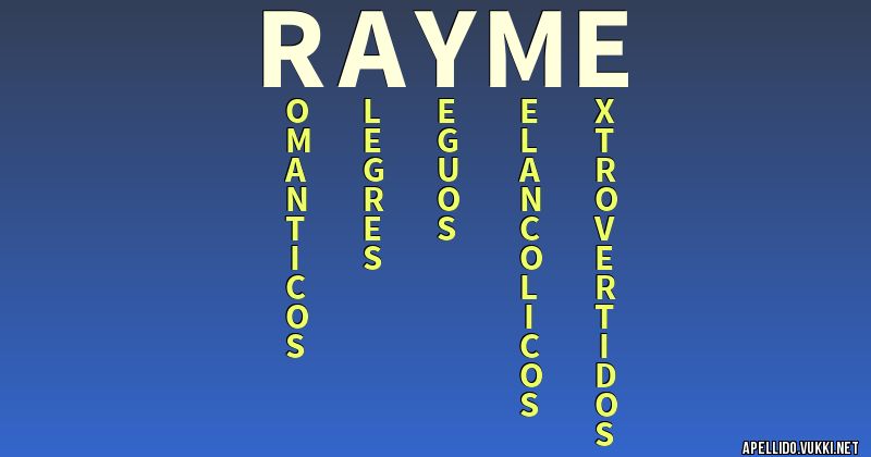 Significado del apellido rayme - Significados de los apellidos