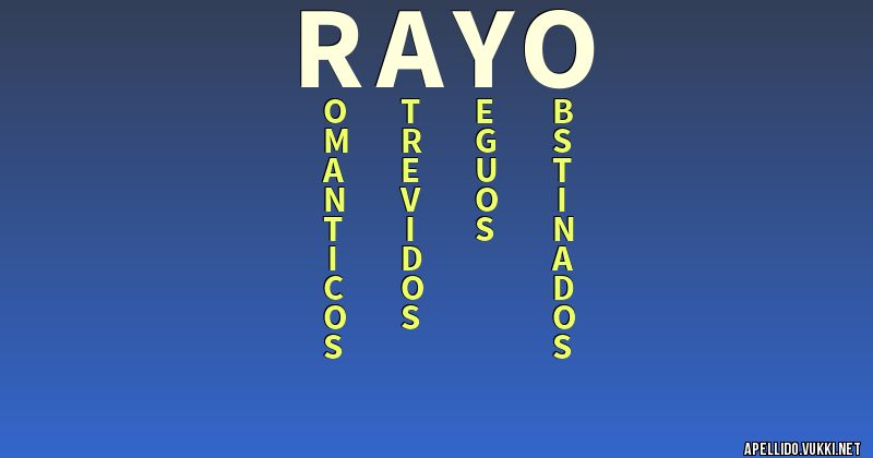 Significado del apellido rayo - Significados de los apellidos