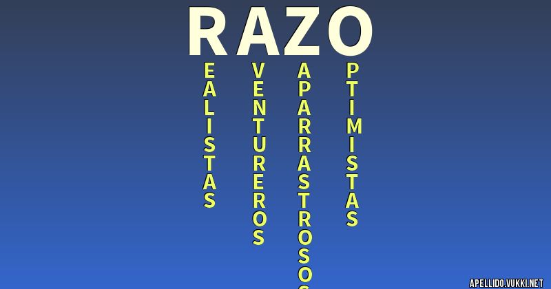 Significado del apellido razo - Significados de los apellidos