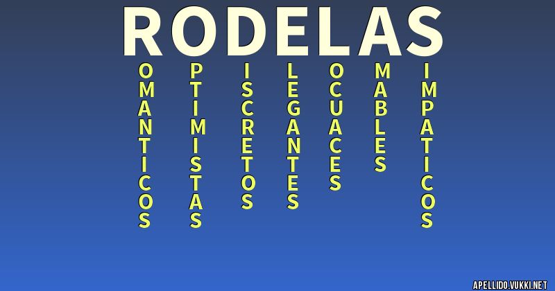 Significado del apellido rodelas - Significados de los apellidos