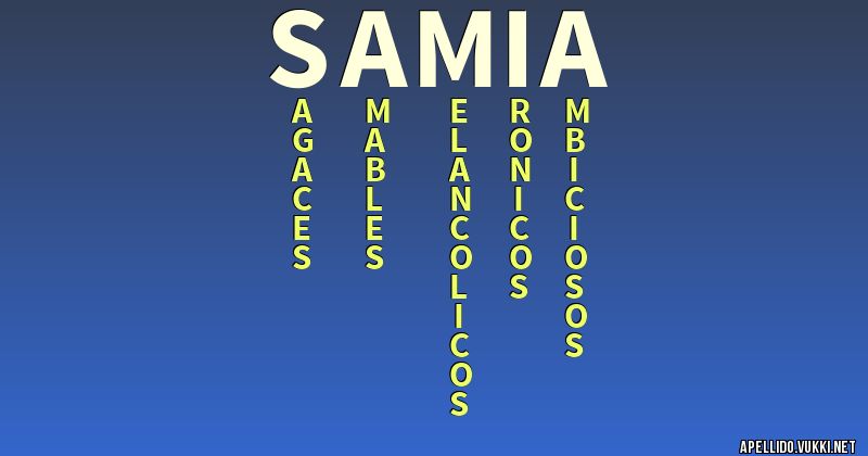 Significado del apellido samia - Significados de los apellidos