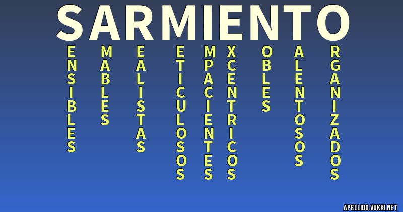 Significado del apellido sarmiento - Significados de los apellidos