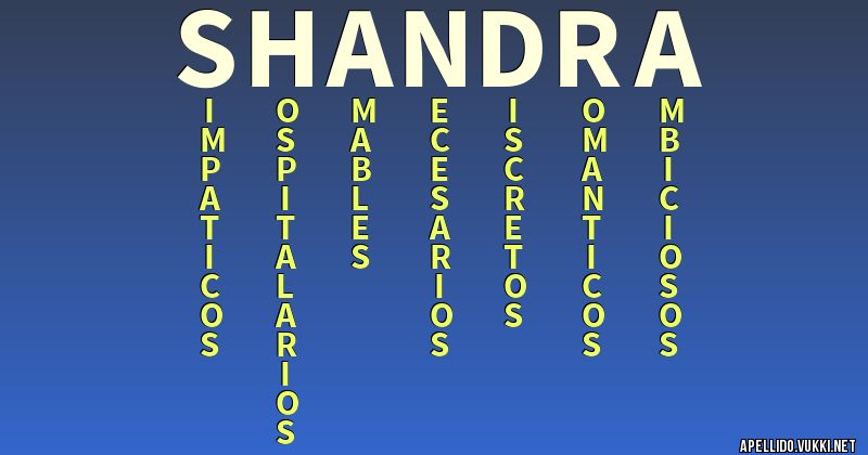 Significado del apellido shandra - Significados de los apellidos