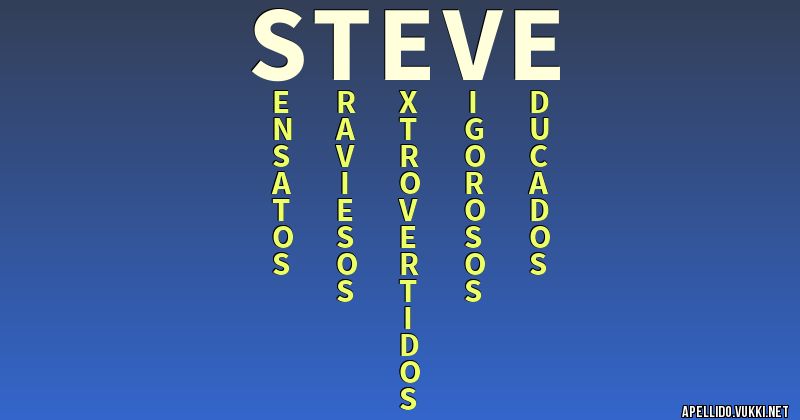 Significado del apellido steve - Significados de los apellidos