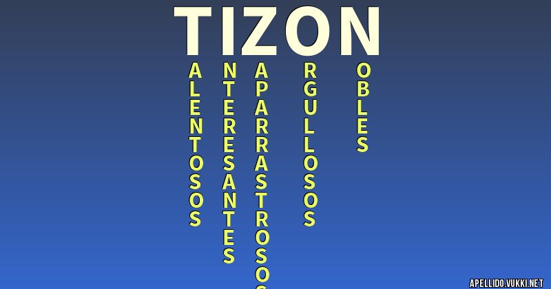 Significado del apellido tizon - Significados de los apellidos