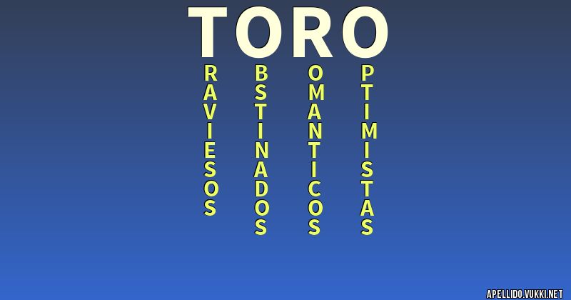 Significado del apellido toro - Significados de los apellidos
