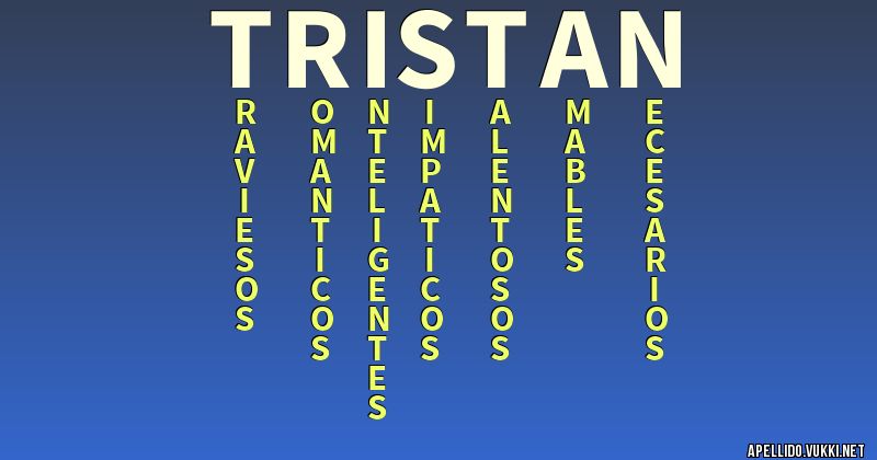 Significado del apellido tristan - Significados de los apellidos