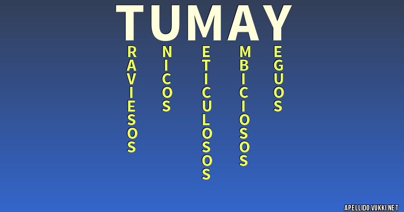 Significado del apellido tumay - Significados de los apellidos