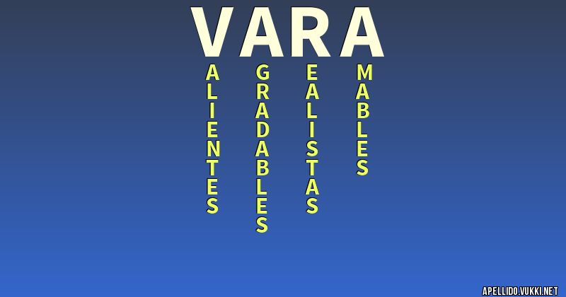 Significado del apellido vara - Significados de los apellidos