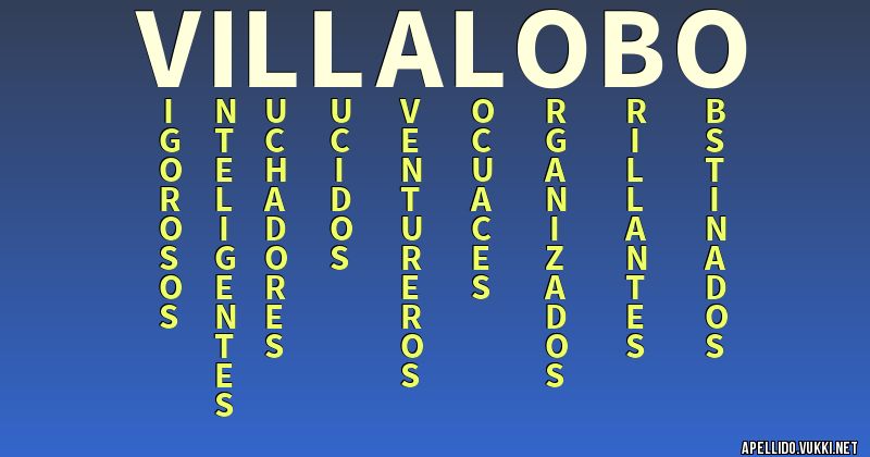 Significado del apellido villalobo - Significados de los apellidos