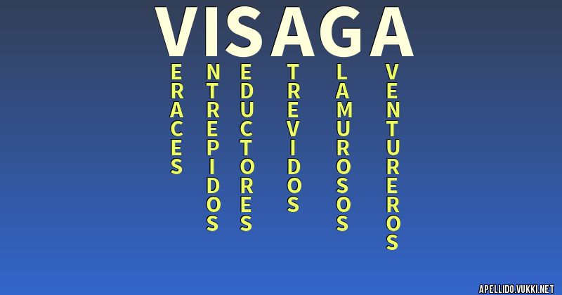 Significado del apellido visaga - Significados de los apellidos