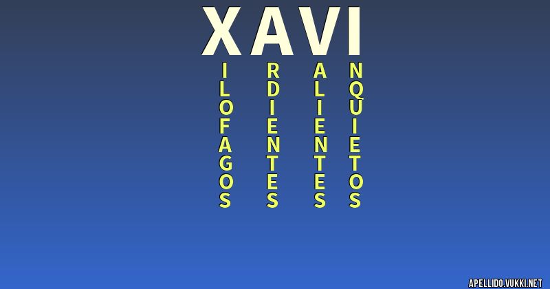 Significado del apellido xavi - Significados de los apellidos