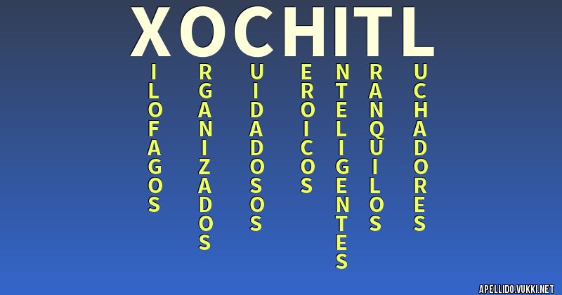 Significado del apellido xochitl - Significados de los apellidos