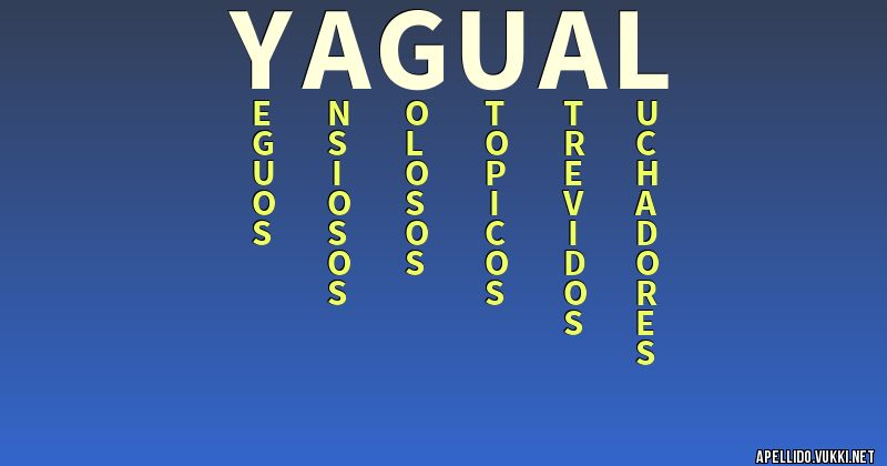 Significado del apellido yagual - Significados de los apellidos