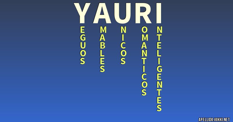 Significado del apellido yauri - Significados de los apellidos
