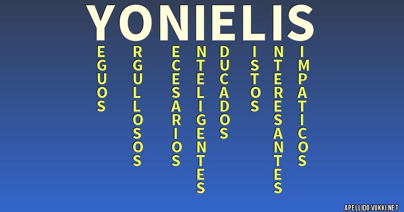 Significado del apellido yonielis - Significados de los apellidos