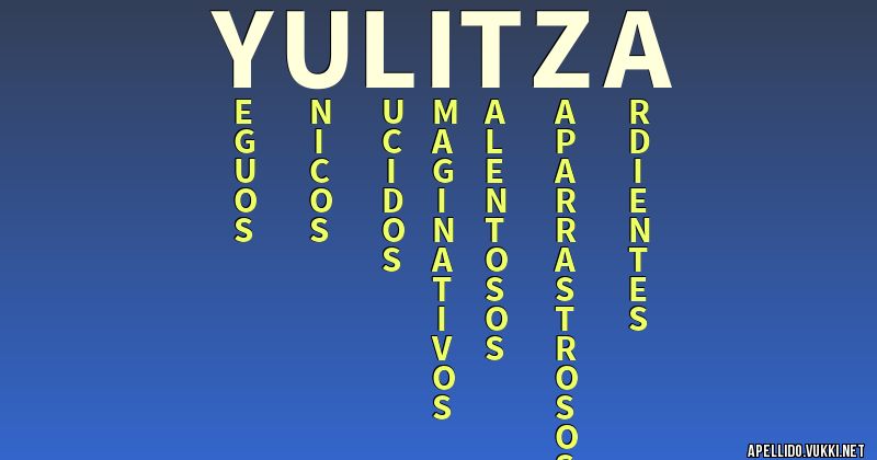 Significado del apellido yulitza - Significados de los apellidos