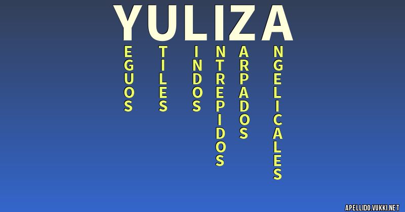 Significado del apellido yuliza - Significados de los apellidos