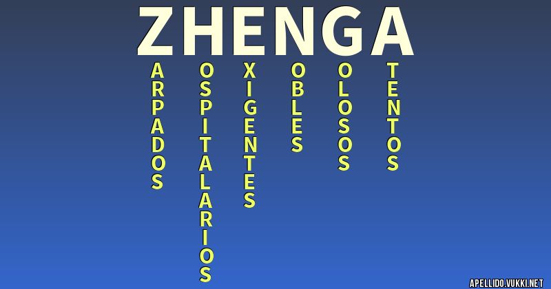 Significado del apellido zhengÂ - Significados de los apellidos